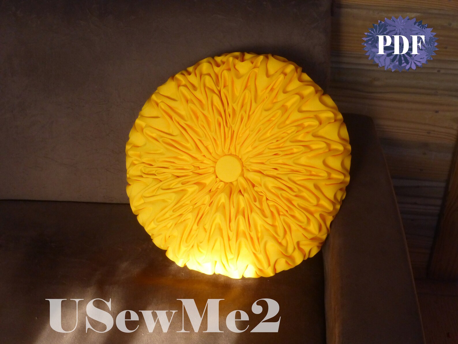 Smock Pillow Sewing Pattern PDF - SUN Decorative Sewing Smocked Round ...