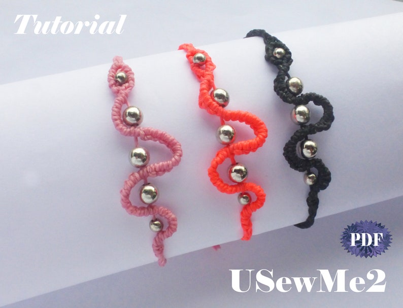 Macrame Bracelet Tutorial - Snake Bracelet Micro Macrame Jewelty ...