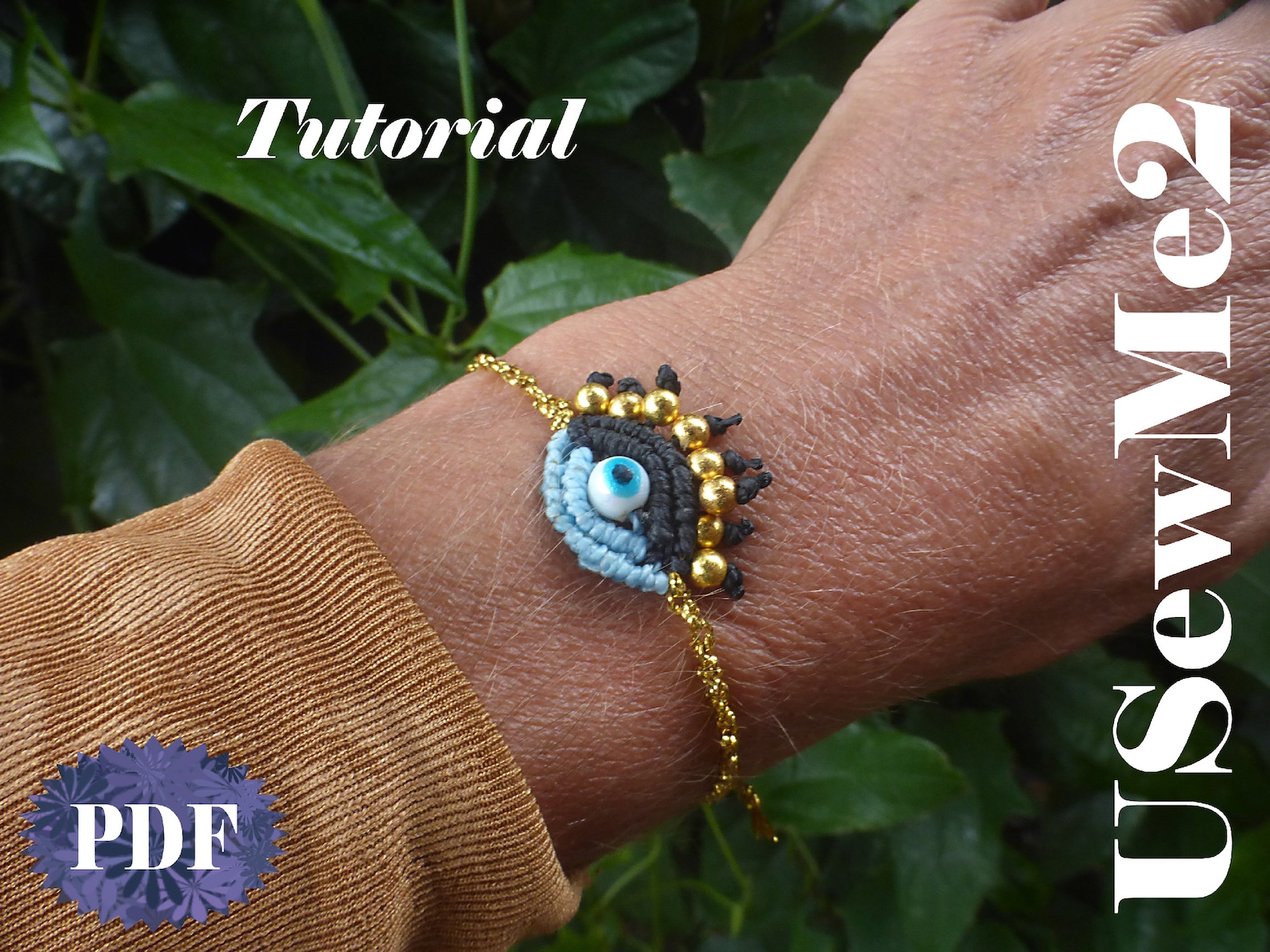 Macrame Bracelet Tutorial - Eye Bracelet Micro Macrame Jewelty Pattern ...