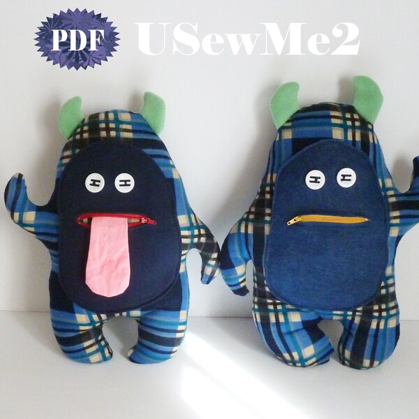 Monster Pillow - Etsy