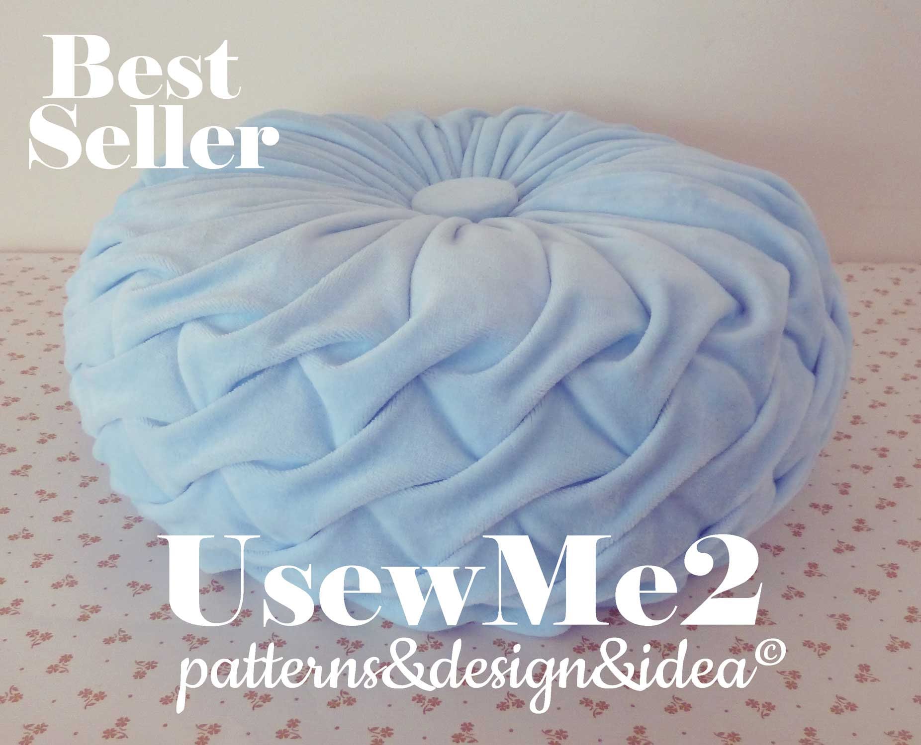 Smock Pillow Sewing Pattern PDF - Decorative Sewing Smocked Round ...