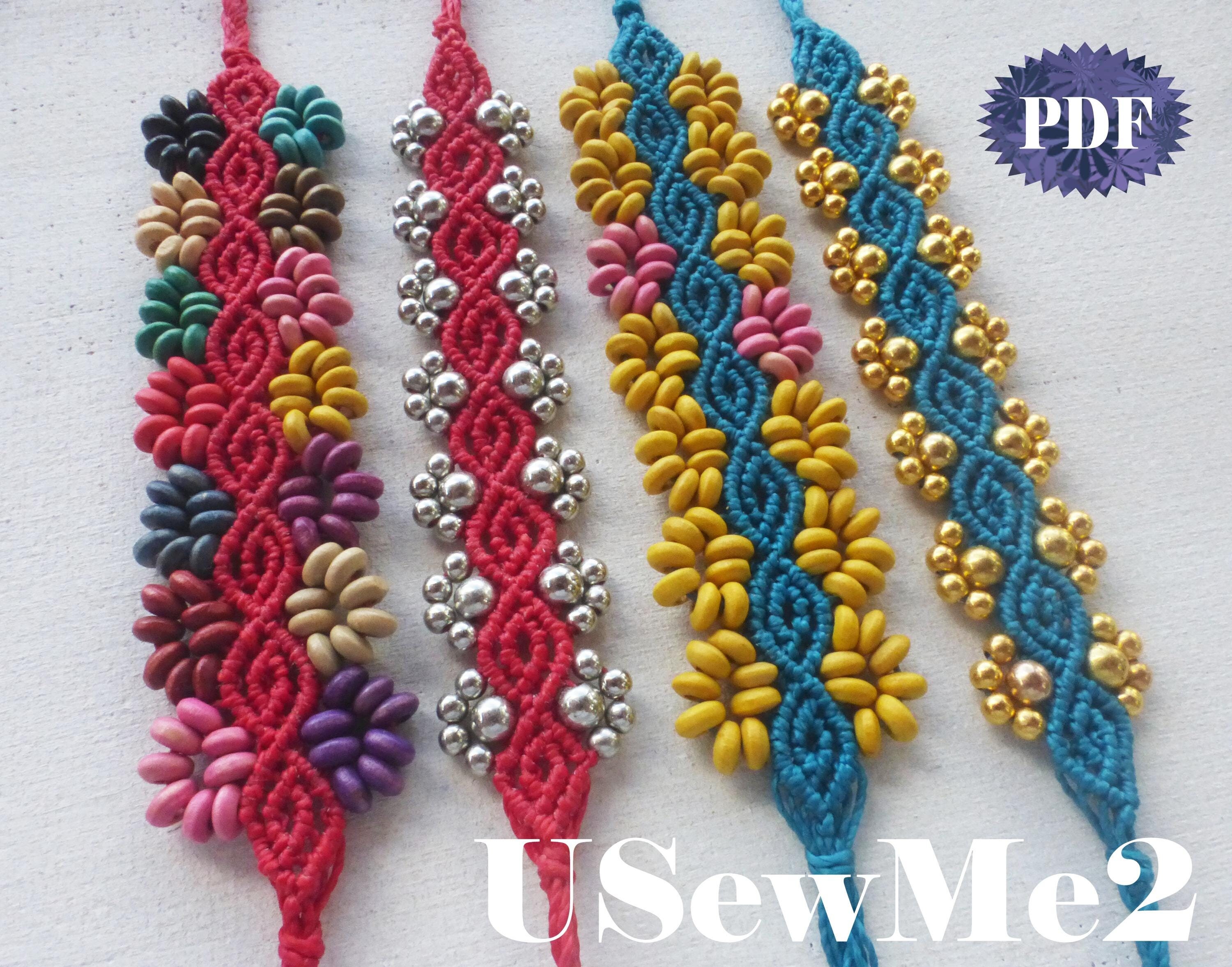 Micro Macrame Bracelet Tutorial Indah Bracelet Macrame Jewelty Beaded ...