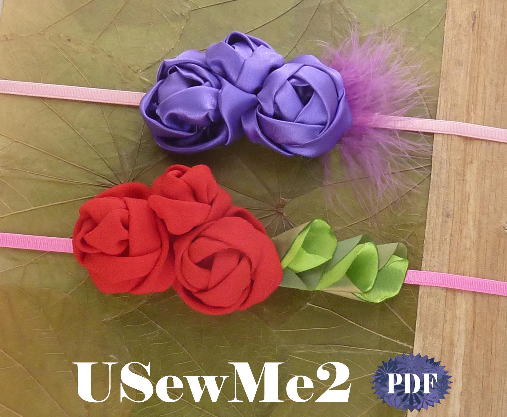 BUNDLE 2 Fabric Flower Tutorials - 5 Flower Sewing Pattern Photo ...