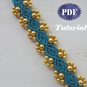 Micro Macrame Bracelet Tutorial - Indah Bracelet Macrame Jewelty - Beaded Bracelet Double Half ...