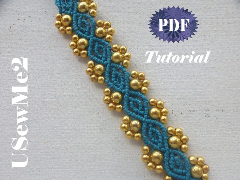 Micro Macrame Bracelet Tutorial Indah Bracelet Macrame Jewelty Beaded Bracelet Double Half Hitch ...