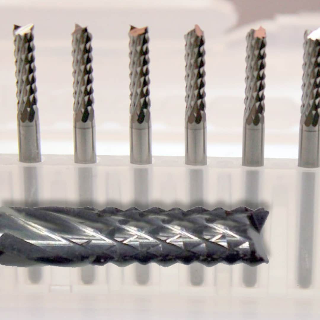 GLS-925, Kent 10 Fishtail 3.0mm Diameter Carbide Router Bits End Mill ...