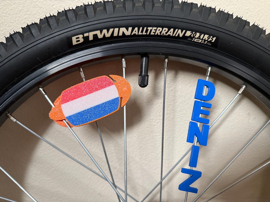 Custom 3d-printed Bicycle Spoke Clips – Personalize Your Bike With Fun ...