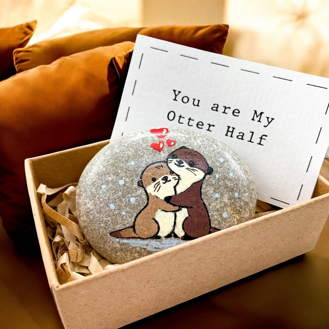 Personalized Pebble Art,hand-painted Rock Gift,unique Anniversary Gift ...