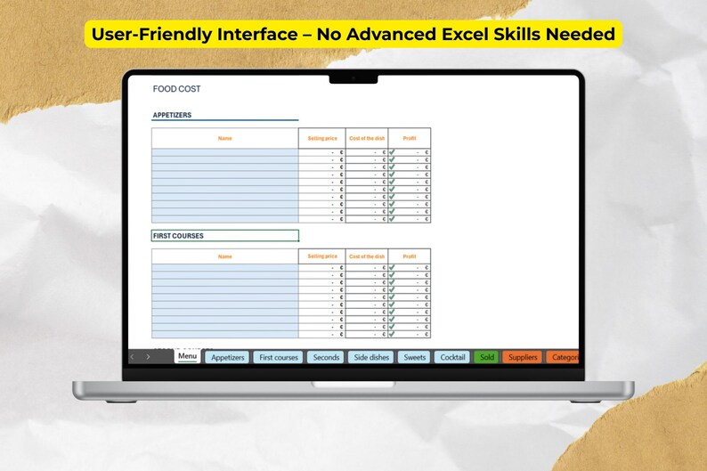 Food and Beverage Cost Excel - Menu Pricing & Cost Control | Maximize ...