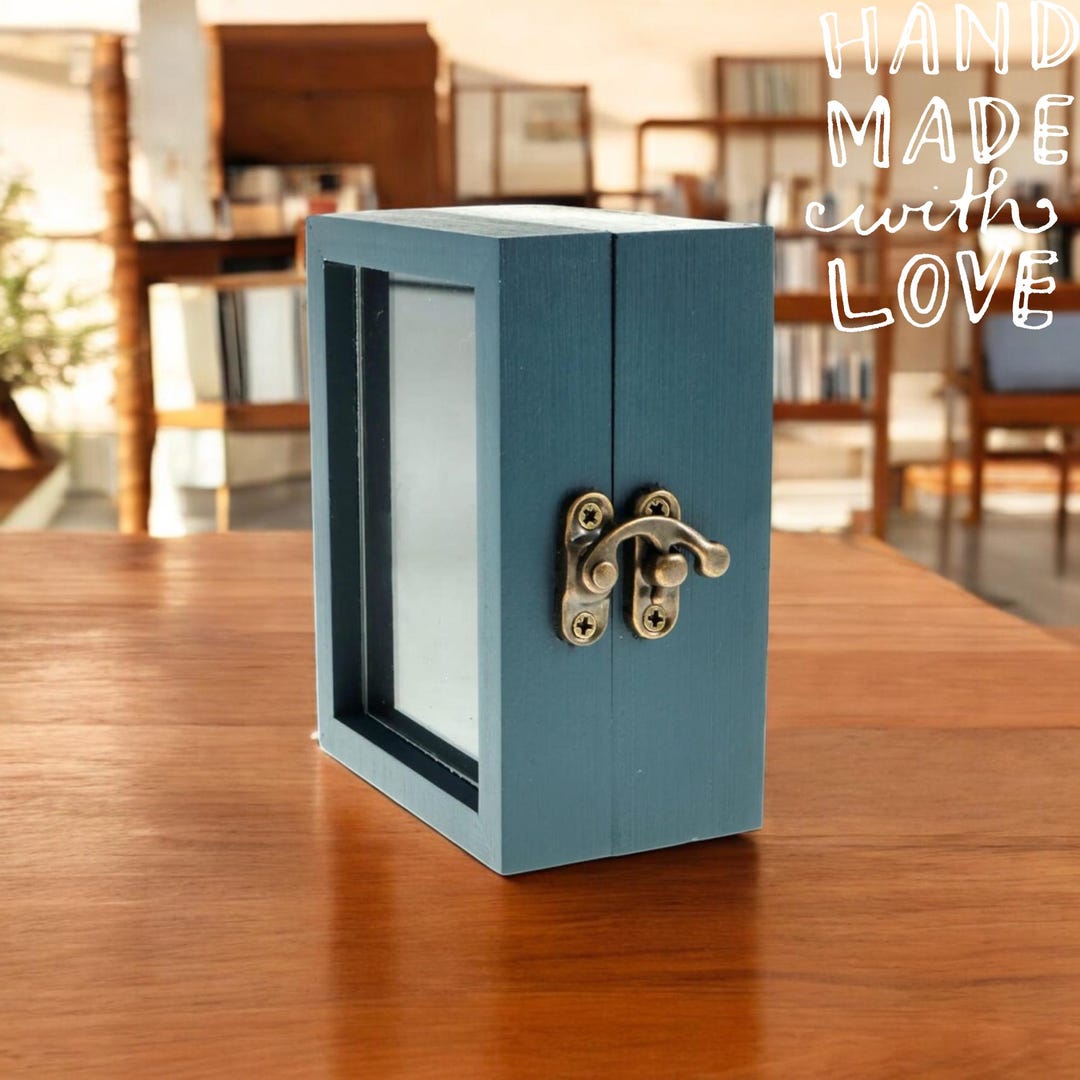 Anxiety Relief Mini Bookcase Handmade Bookshelf With Mini Books Stress ...