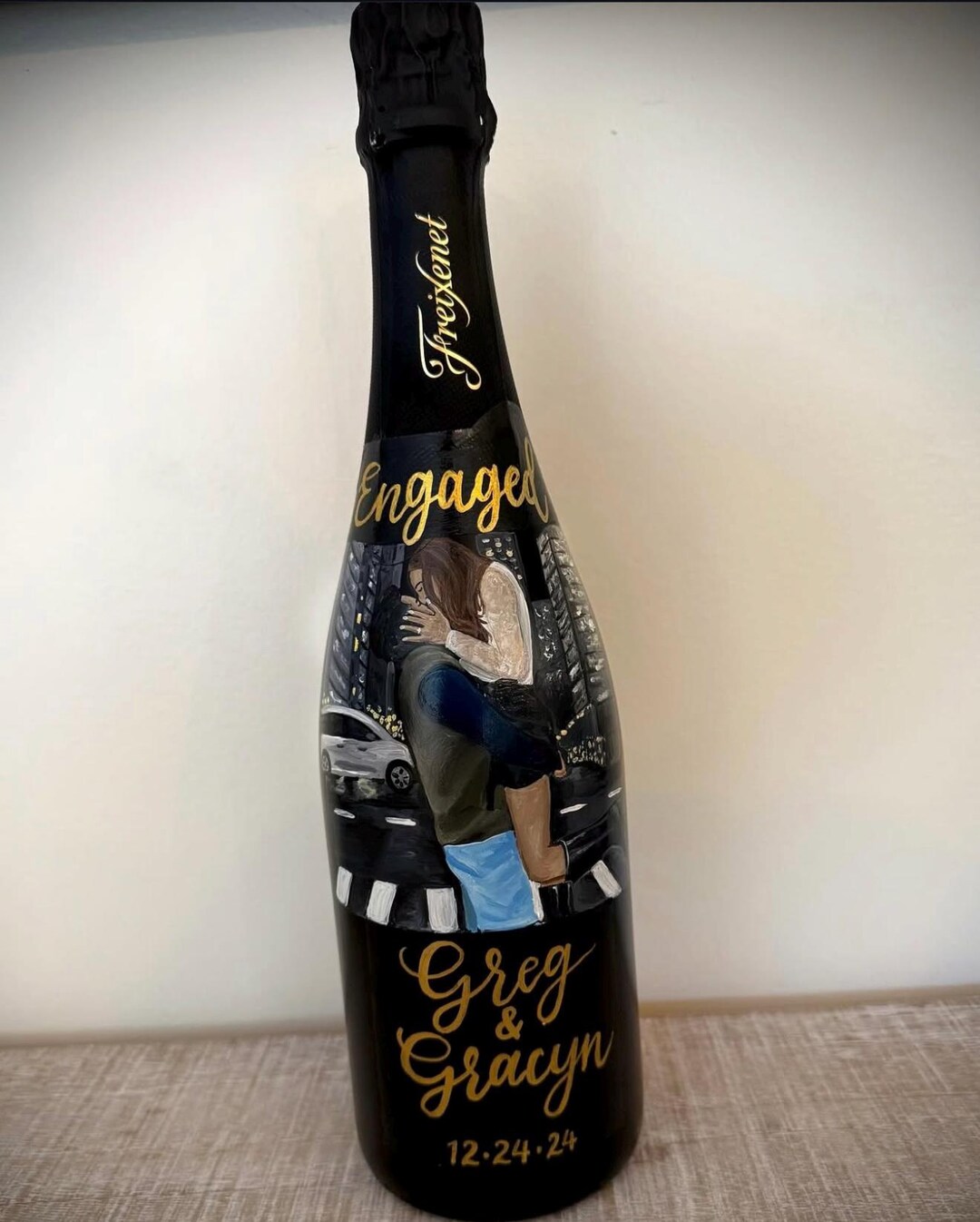 Hand Painted Custom Bottle - Etsy