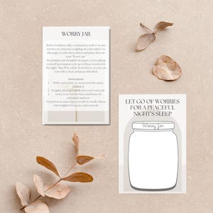 Worry Jar Printable| Anxiety Activity| Mindfulness Worksheet | Sleep ...