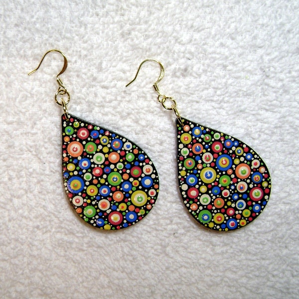 Hand Painted Earrings - Etsy