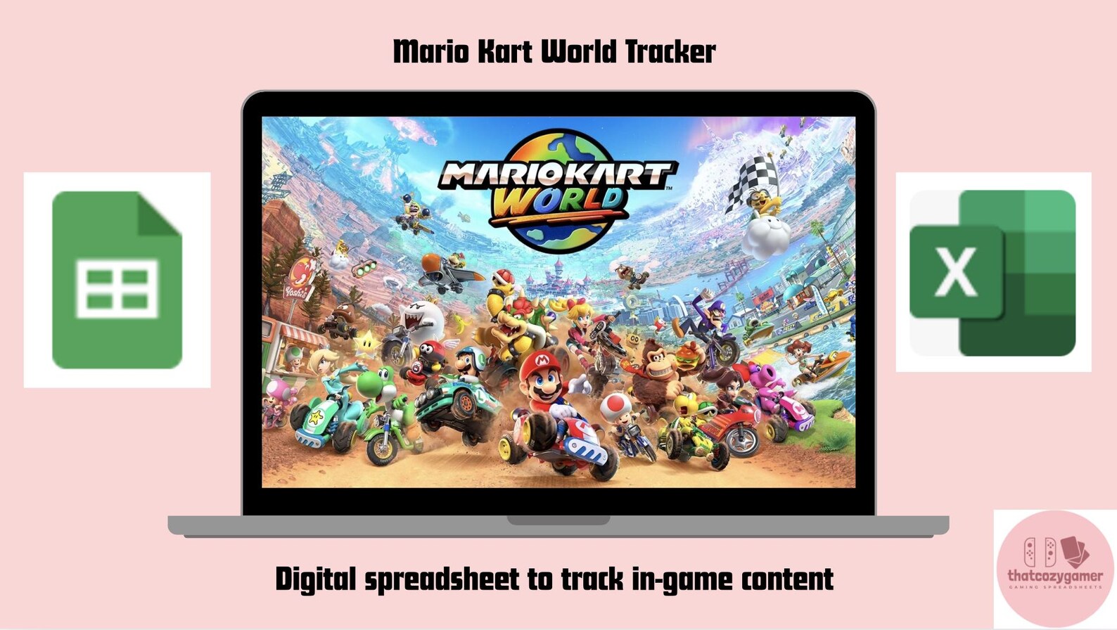 Mario Kart World Tracker / Cozy Gamer Spreadsheet / Google Sheets ...