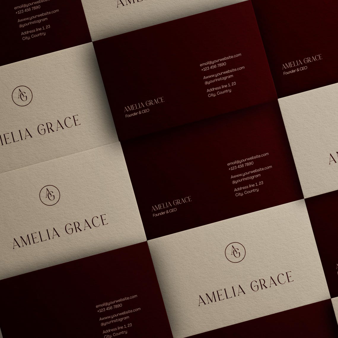 Custom Printed Business Cards – Timeless, Feminine Design With ...
