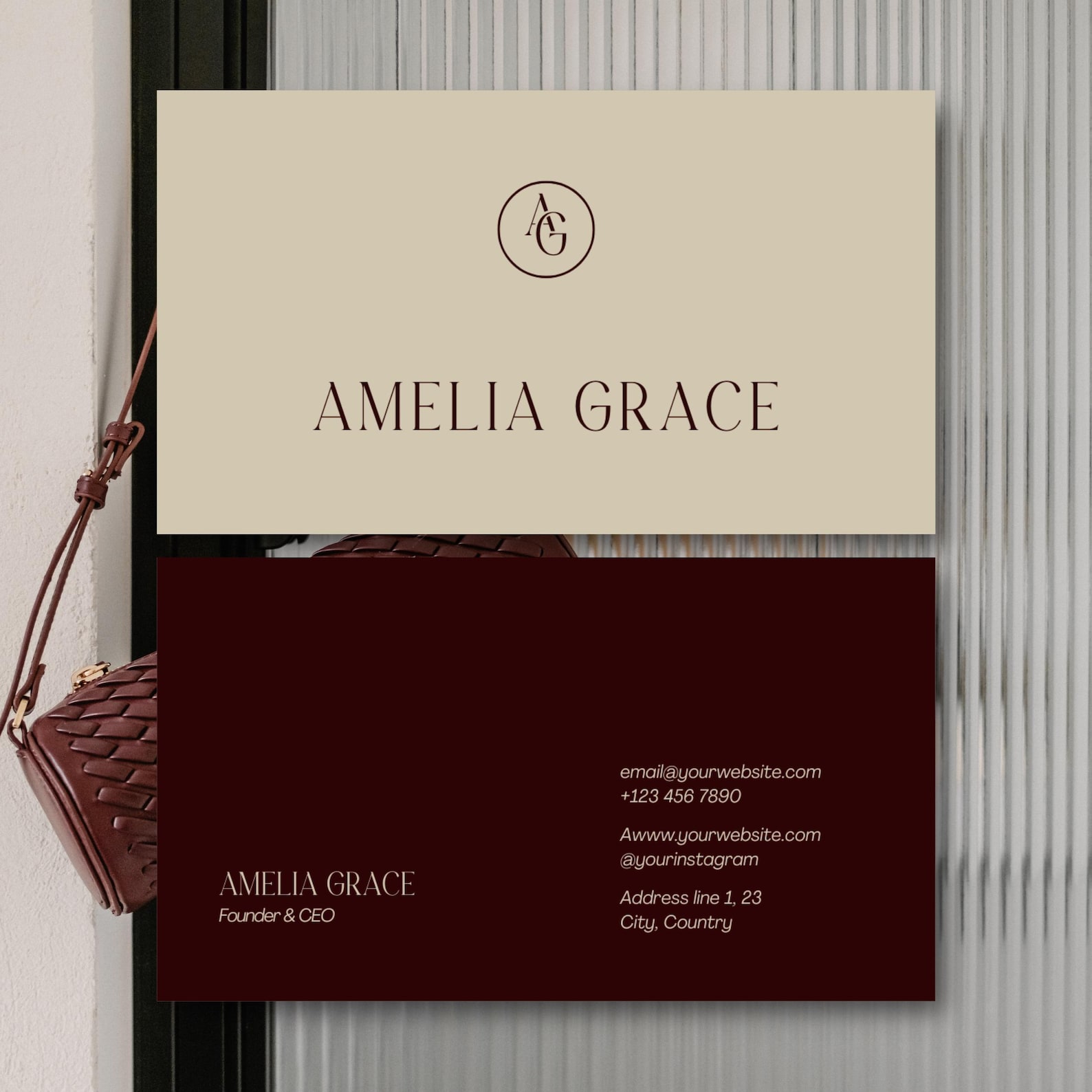 Custom Printed Business Cards – Timeless, Feminine Design With ...