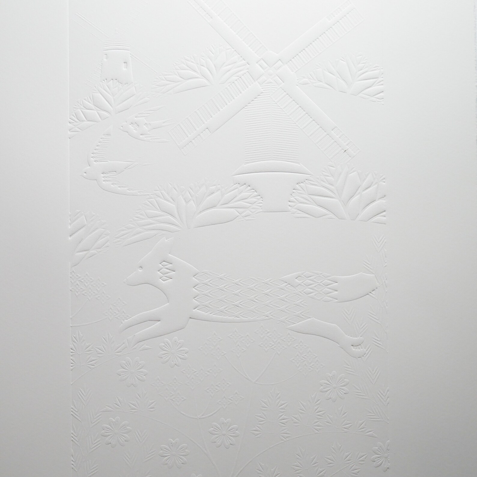 Embossed Fox on the Downs - Etsy