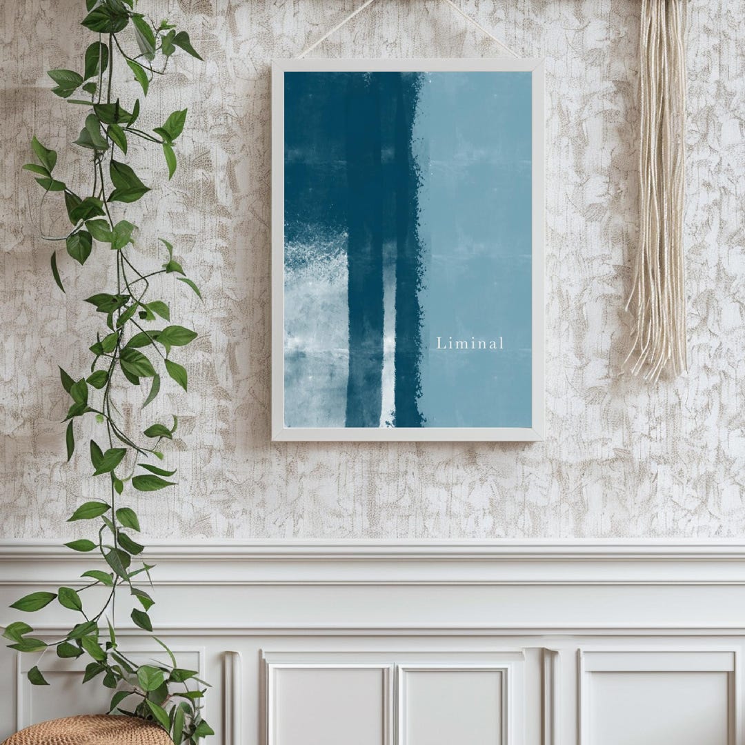 Liminal, Japandi Wall Art, Wabi Sabi Wall Art, Cubicle Decor, Cozy Home and Style, Holiday ...