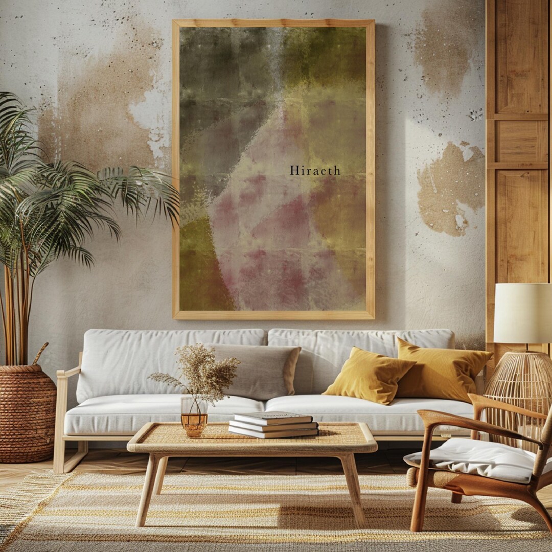 Hiraeth, Japandi Wall Art, Wabi Sabi Wall Art, Cubicle Decor, Cozy Home ...