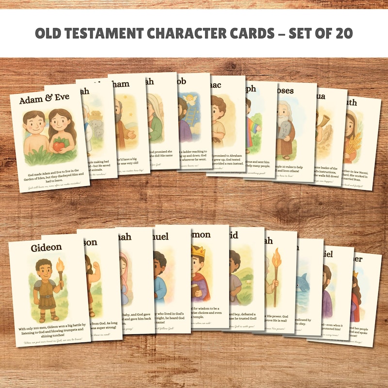 Bible Heroes Cards - Etsy