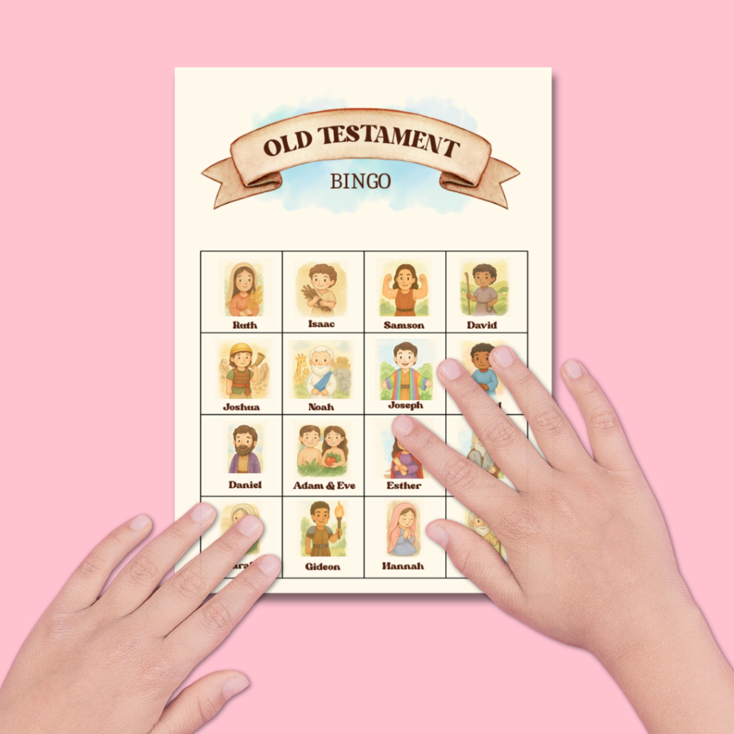 Old Testament Character BINGO (set of 24) - Printable | Bible Hero ...