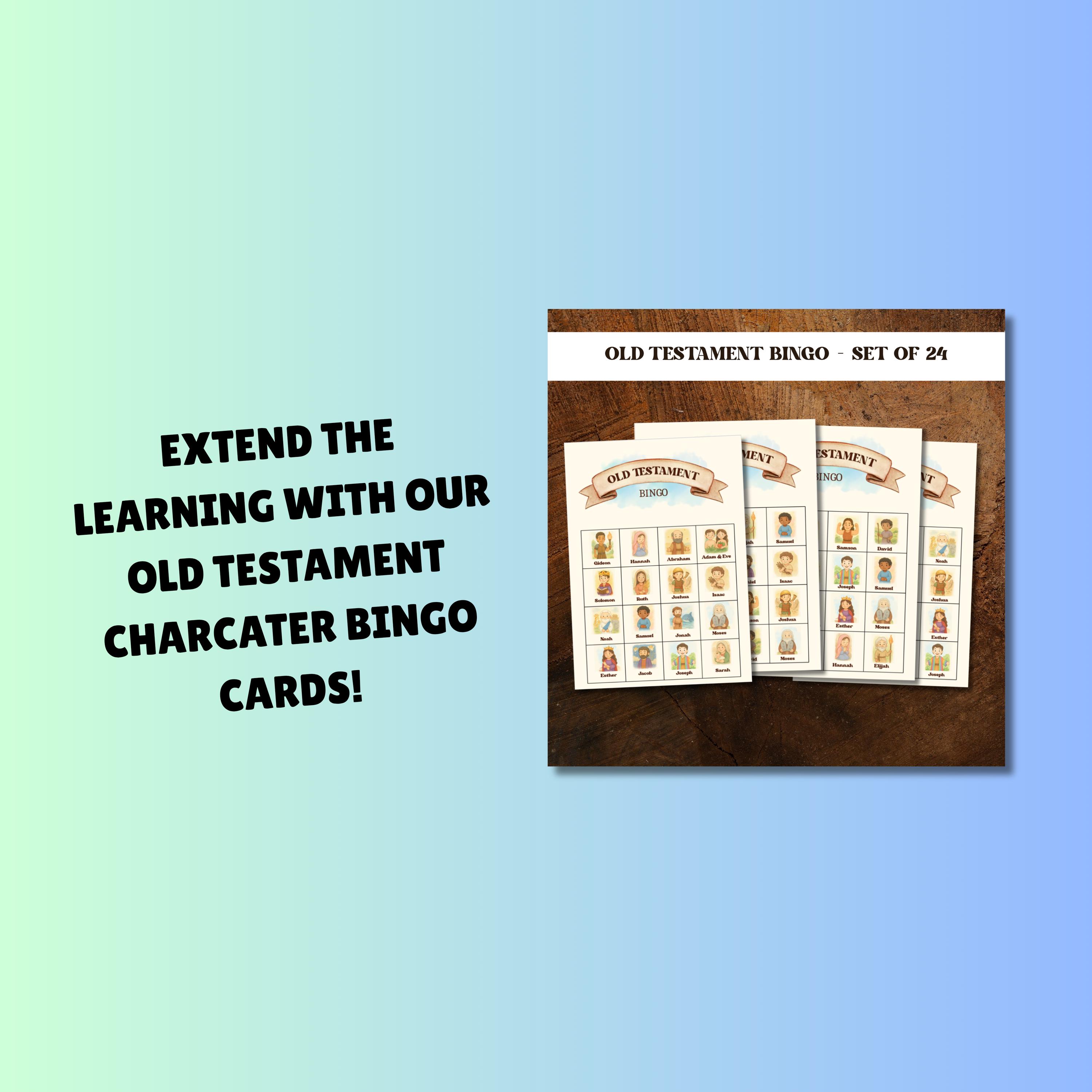 Old Testament Character Cards (set of 20) - Printable - Etsy
