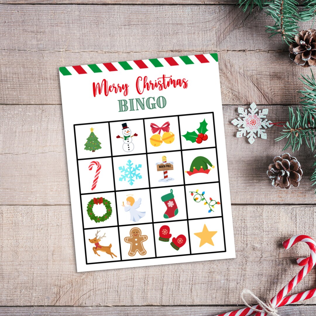 Christmas BINGO (set of 24) - Printable - Etsy