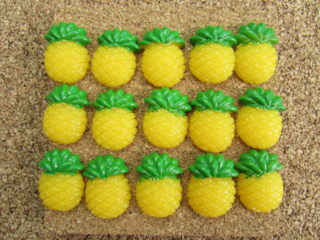 15 Large Pineapple Push Pins, Office White Elephant Christmas Gift ...