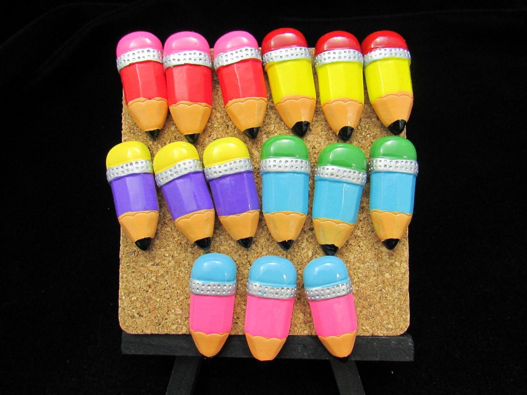 15 Pencil Push Pins Coworker Teacher Gift Kawaii Office Supplies ...