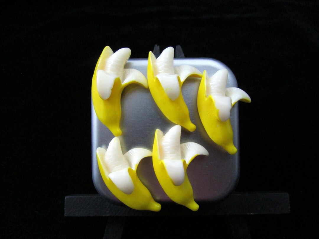 Banana Magnets for Fridge, White Board and Lockers, Healthy Fruit Food ...