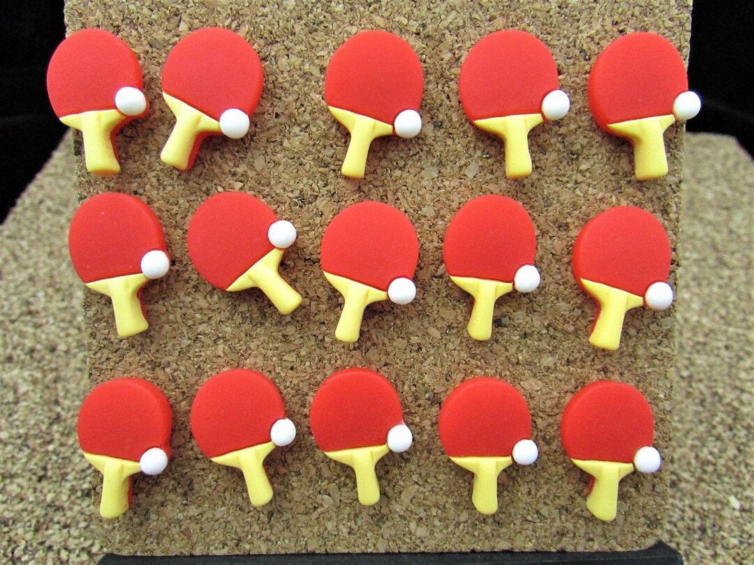 15 Ping Pong Push Pins College Dorm Table Tennis Paddle - Etsy