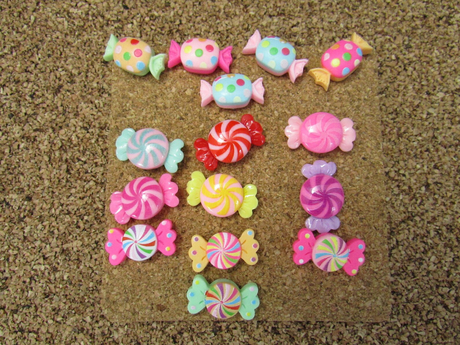 15 Candy Push Pins Cute Home School Office Supplies Student | Etsy