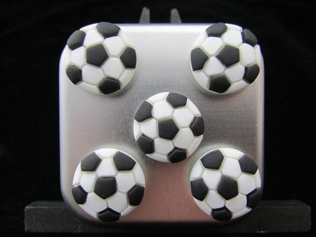 Soccer Ball Magnet Set of 5, Sport Decor for Lockers, White Board and ...