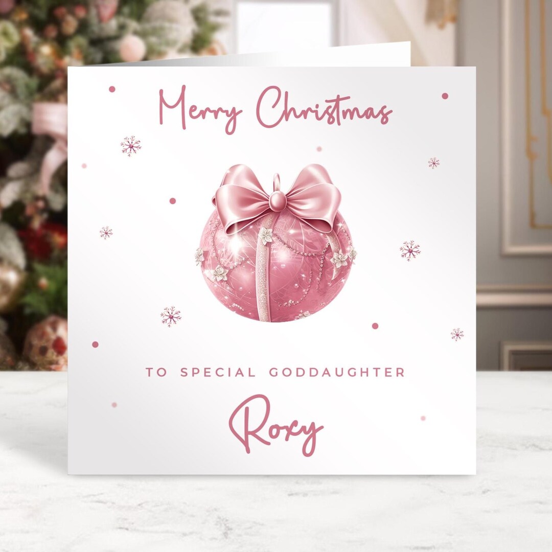 Goddaughter Christmas Card | Christmas Card for Girl | Christmas Card ...