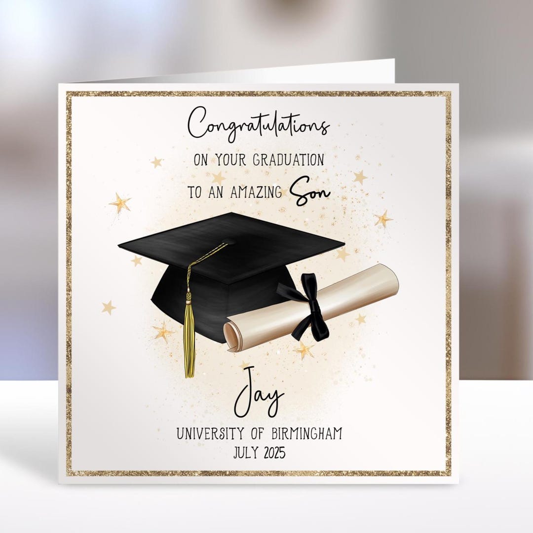 Personalised Graduation Card | Graduation Greetings Card | Student Card ...