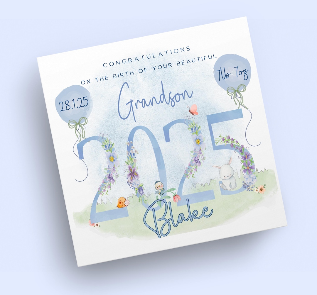 New Grandson Card | Congratulations on Your New Grandson Card | New ...