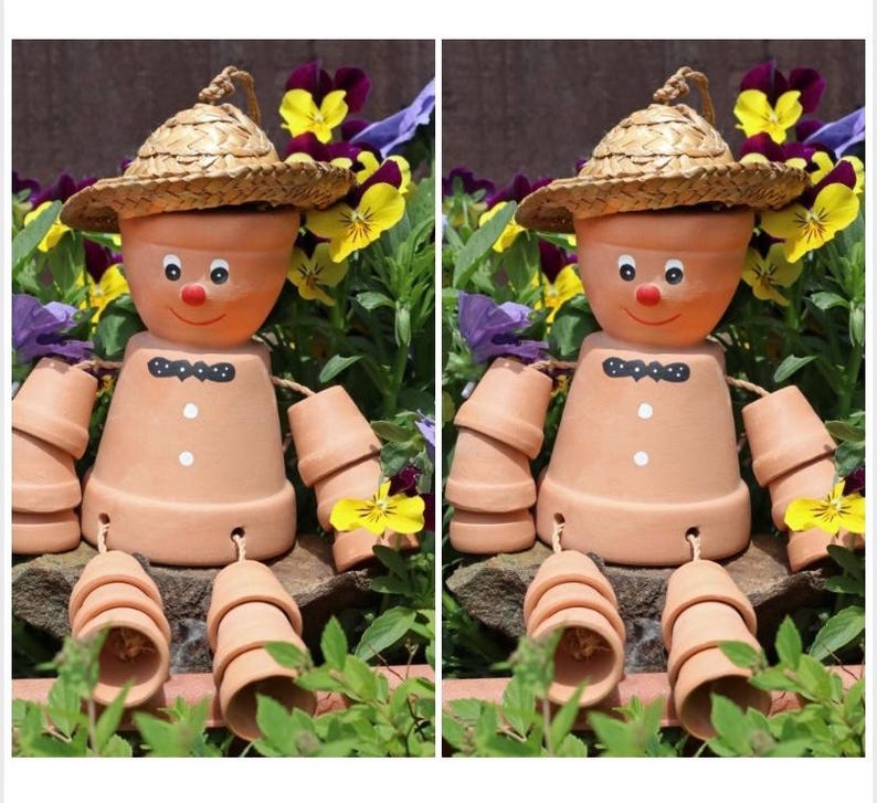 Personalised Bill Ben Flower Pot Men Terracotta Garden Ornaments - Etsy UK