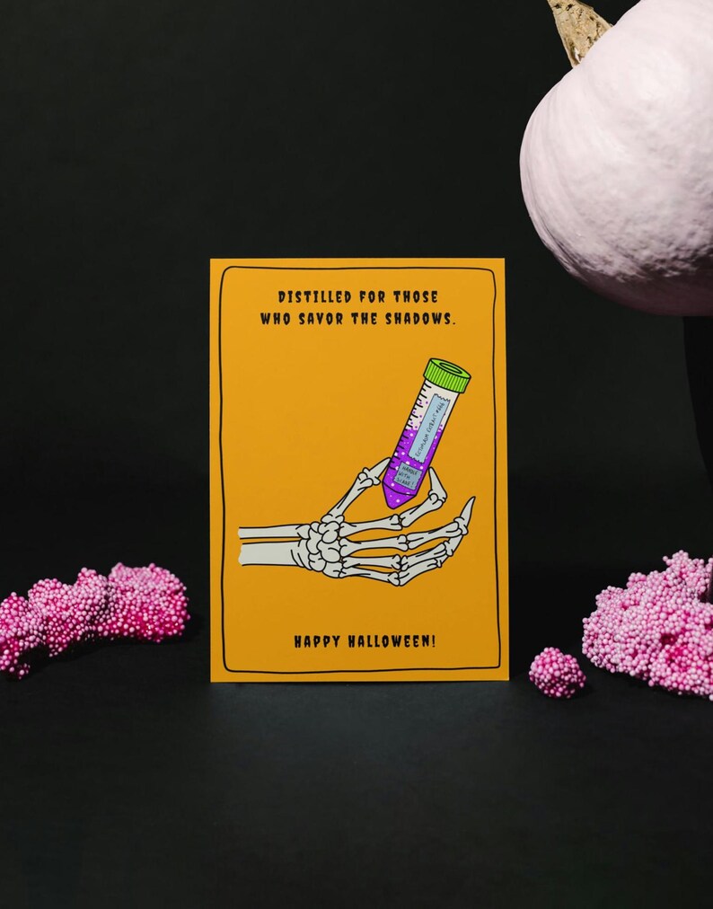 Spooky Halloween Science Card: Ectoplasm Extract (digital Download ...