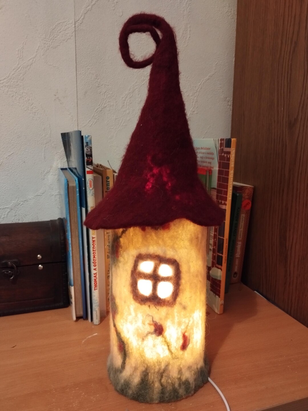 House Shaped Felt Lamp With Cable - Etsy