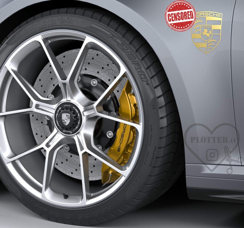 3x Porsche Logo Stickers Decals Emblem 2-SIZES - Etsy Canada