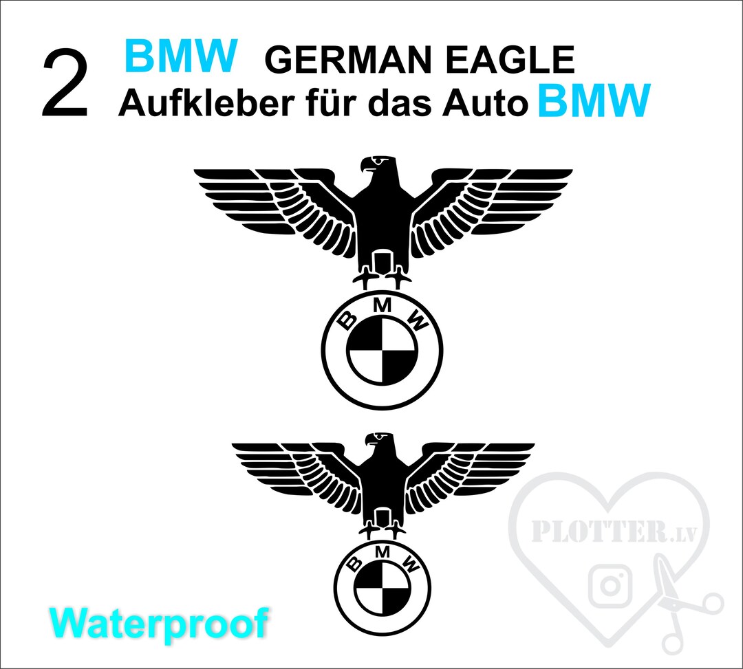 BMW Eagle German Decal Stickers X-2 Pcs - Etsy