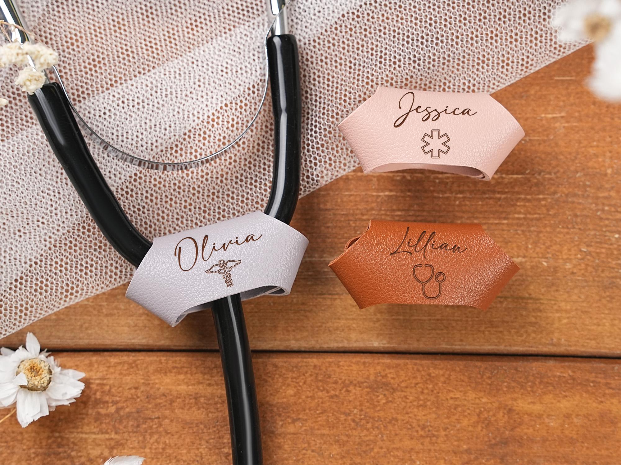 Leather Stethoscope ID Tag,custom Stethoscope Charm,engraved ...