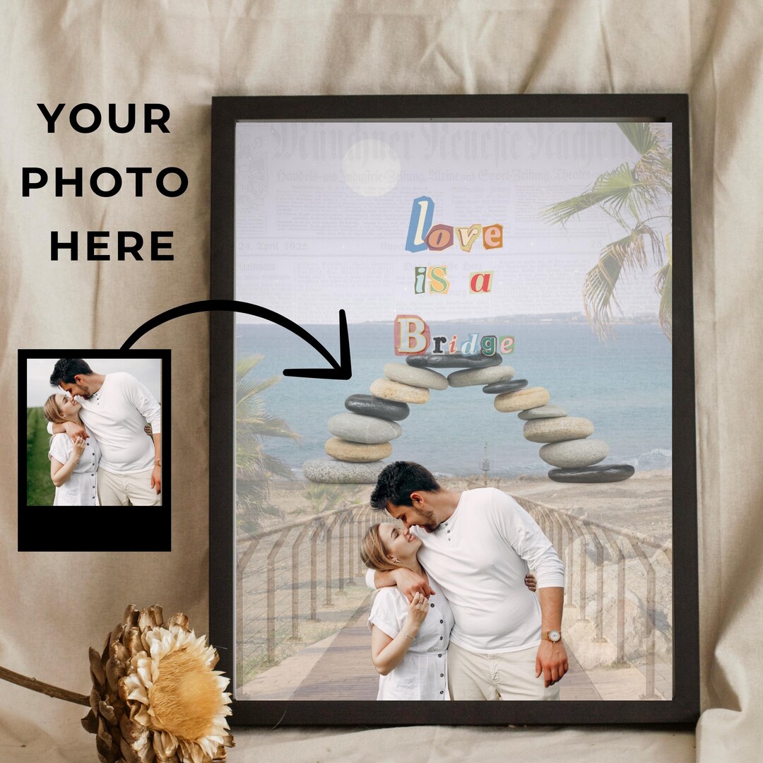 Custom Couple Love Poster, Retro Vintage Lovers Wall Art, Creative ...
