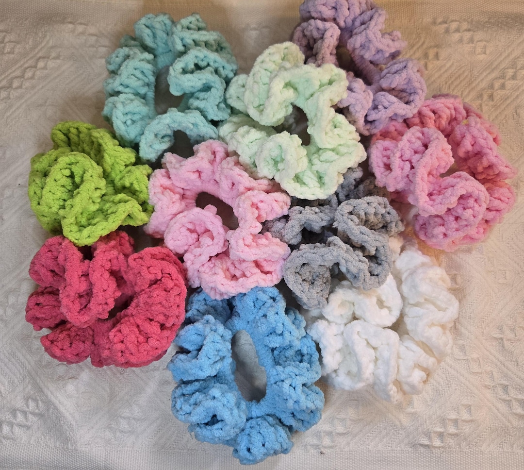 Handmade Crochet Ultra Chunky Scrunchie - Etsy