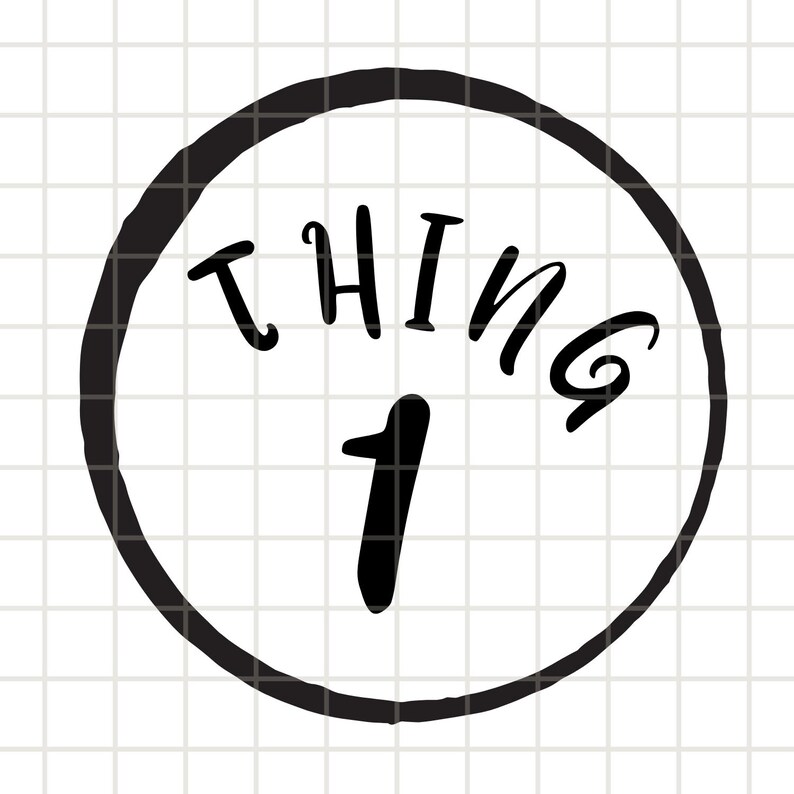 Thing 1 and Thing 2 Layered Svg Png JPG High Resolution Instant ...