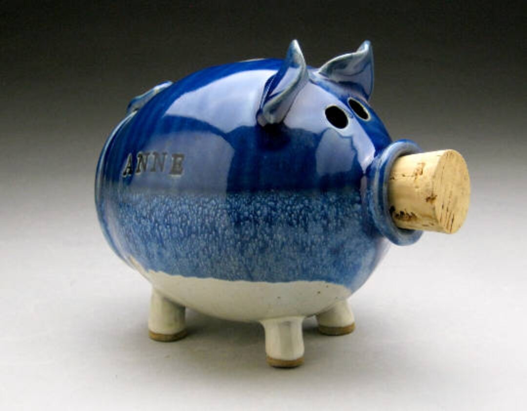 Personalized Ceramic Piggy Bank - Etsy