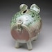 Ceramic Piggy Bank With Whimsical Flower Design - Made to Order - Etsy