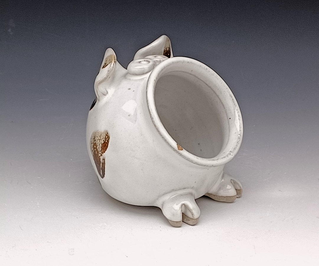 Spotted Little Salt Pig - Tiny Pig Jar - Ready to Ship - Etsy