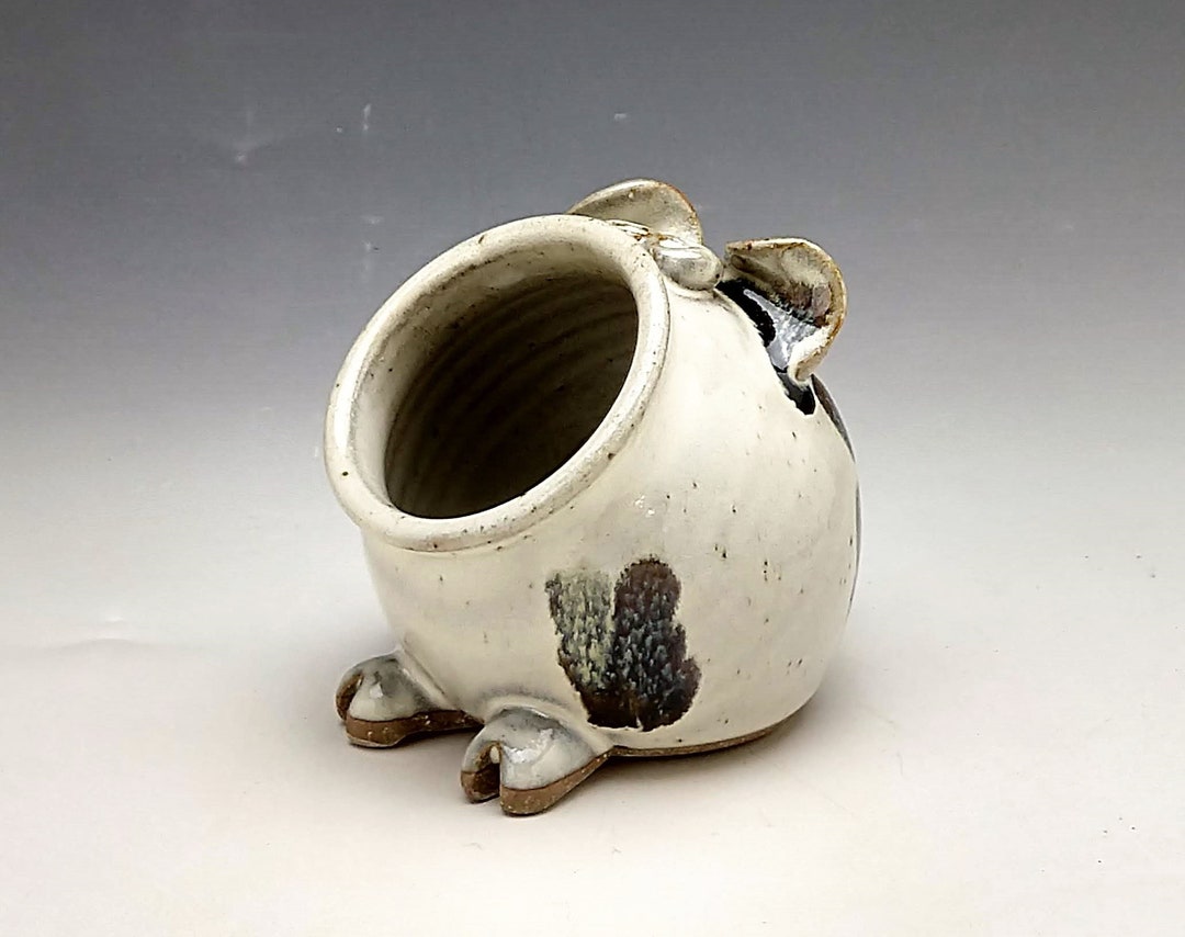Spotted Little Salt Pig - Tiny Pig Jar - Made to Order - Etsy