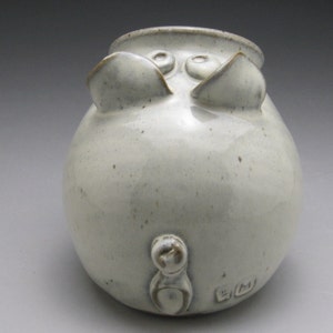 Ceramic Salt Pig - Pig Jar - White - Made to Order - Etsy